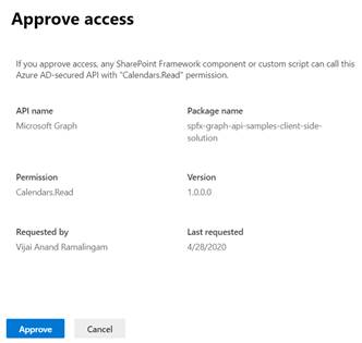 Display Calendar Events Using Graph API in SharePoint Framework